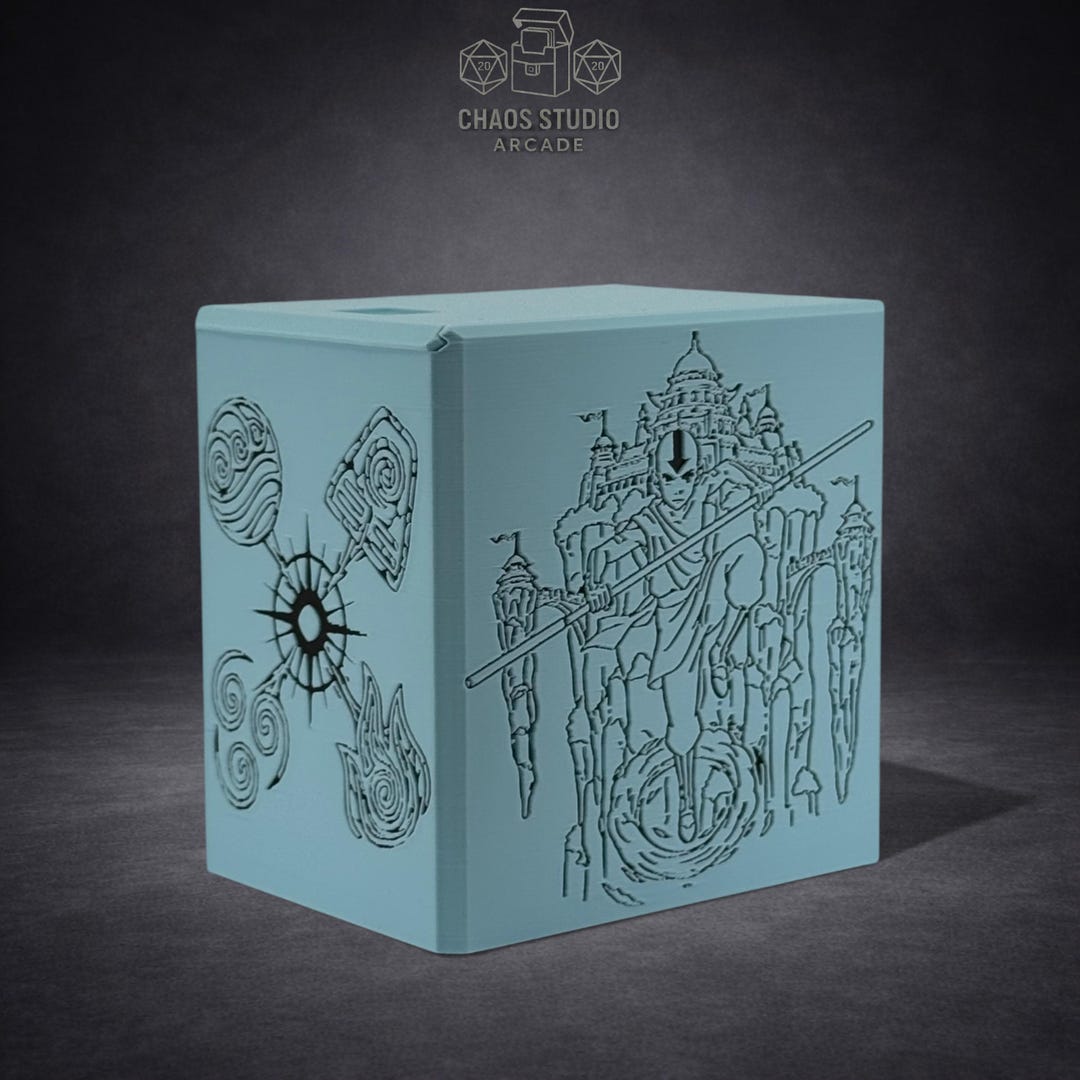 Avatar Elemental MTG Commander Deck Box: 3D Printed Magnetic Storage - Etsy