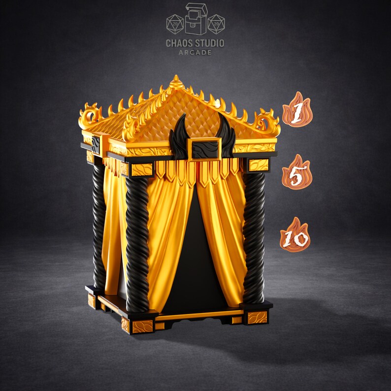 Avatar Fire Nation Throne MTG Commander Deck Box | 3D Printed ATLA ...