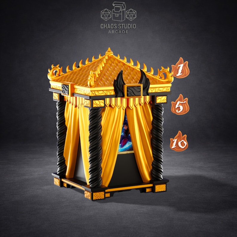 Avatar Fire Nation Throne MTG Commander Deck Box | 3D Printed ATLA ...