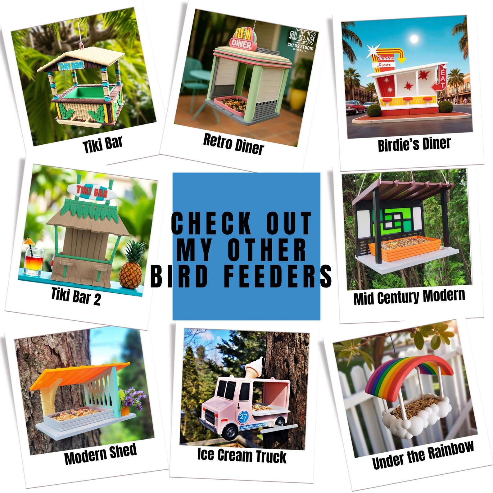 Bird Feeder USPS Postal Truck | Unique Hanging or Mounted Garden Decor ...