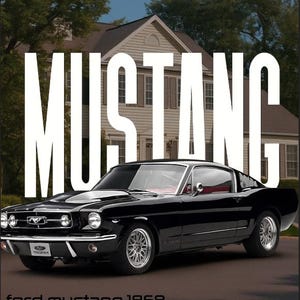 Classic Ford Mustang 1969 Poster [digital Download] [ford Mustang ...