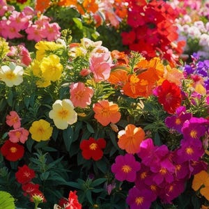 Vibrant Garden of Blooming Colors. - Etsy