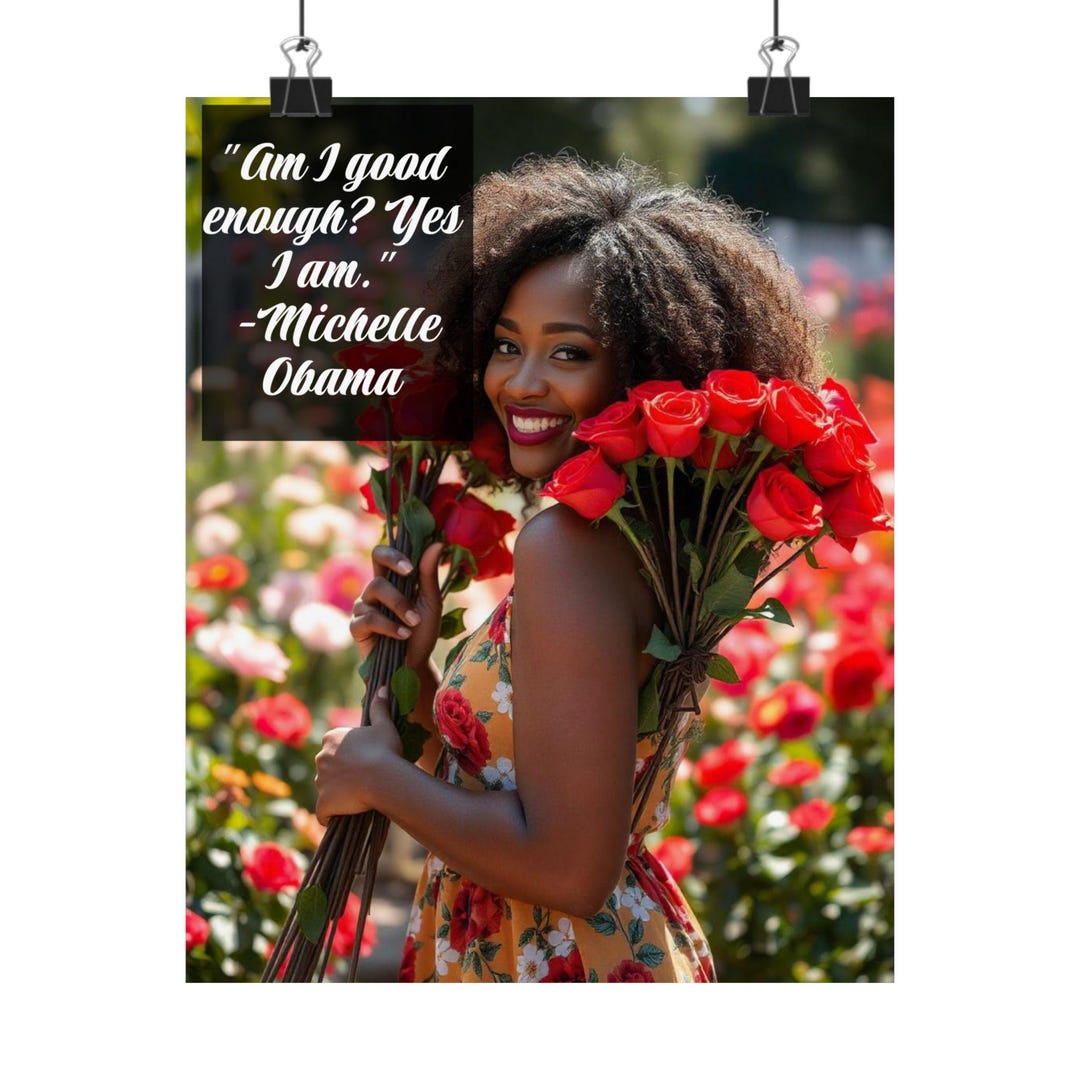 Inspiring Quote Wall Art, Motivational Home Decor, Michelle Obama ...