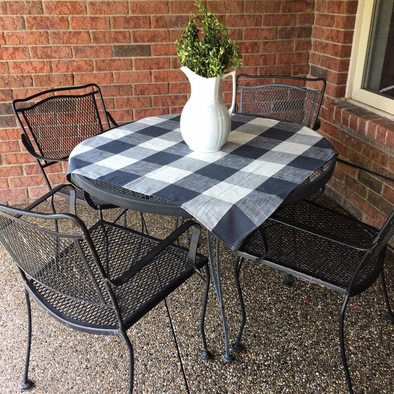 Large Buffalo Check Table Throw - Etsy