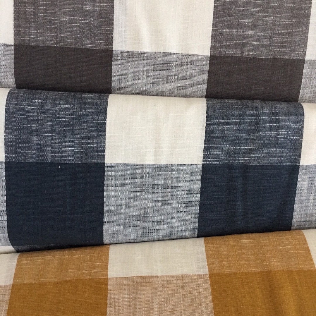 SAMPLE of Large Check Fabric - Etsy