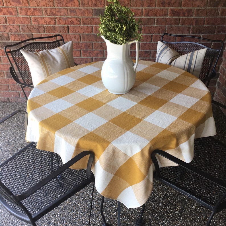Large Buffalo Check Table Throw - Etsy