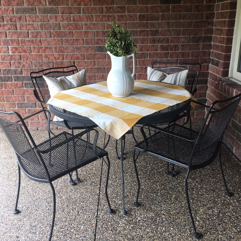 Large Buffalo Check Table Throw - Etsy