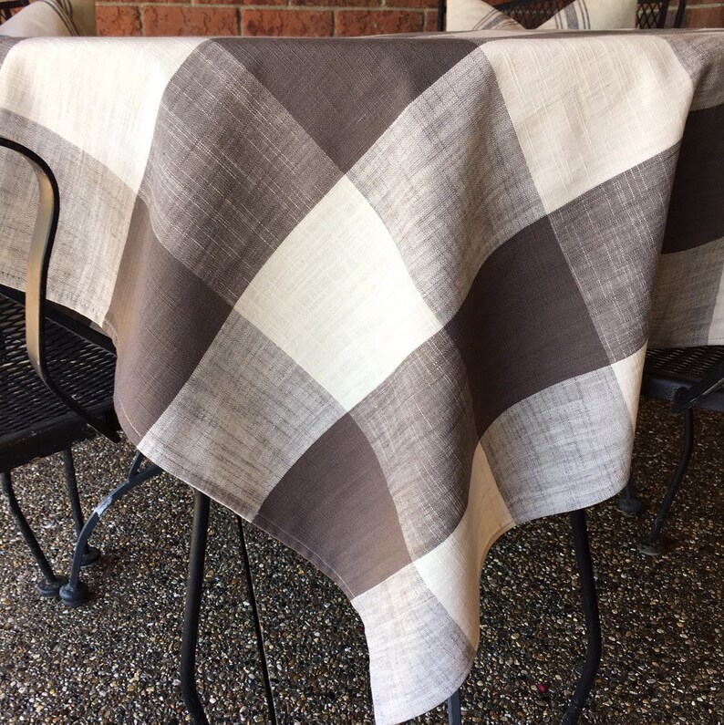 Large Buffalo Check Table Throw - Etsy