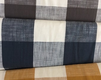 Large Check Fabric - Etsy
