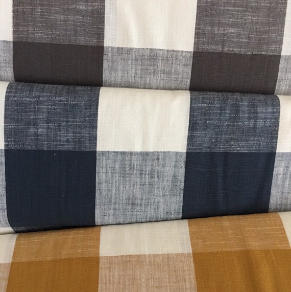 SAMPLE of Large Check Fabric - Etsy