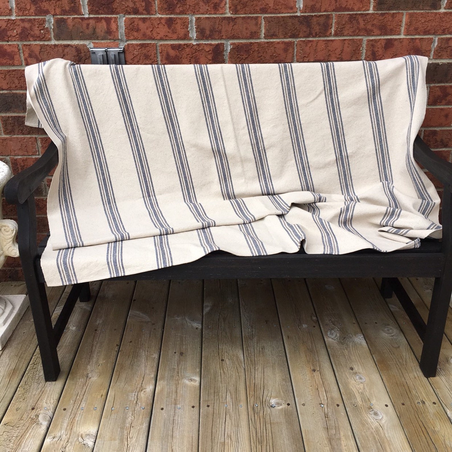 Grain Sack Throw Grain Sack Blanket Grain Sack Coverlet Grain - Etsy