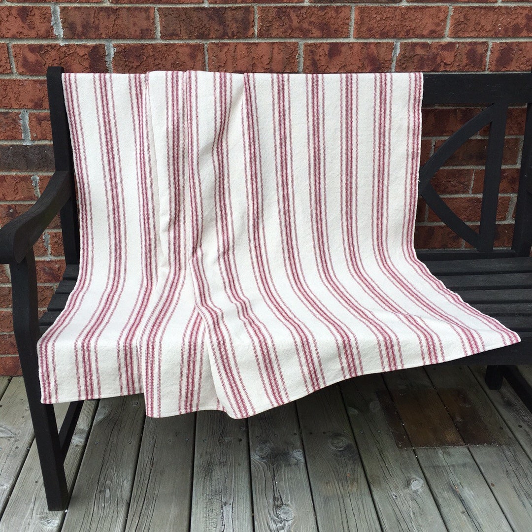 Grain Sack Throw Grain Sack Blanket Grain Sack Coverlet Grain Sack ...