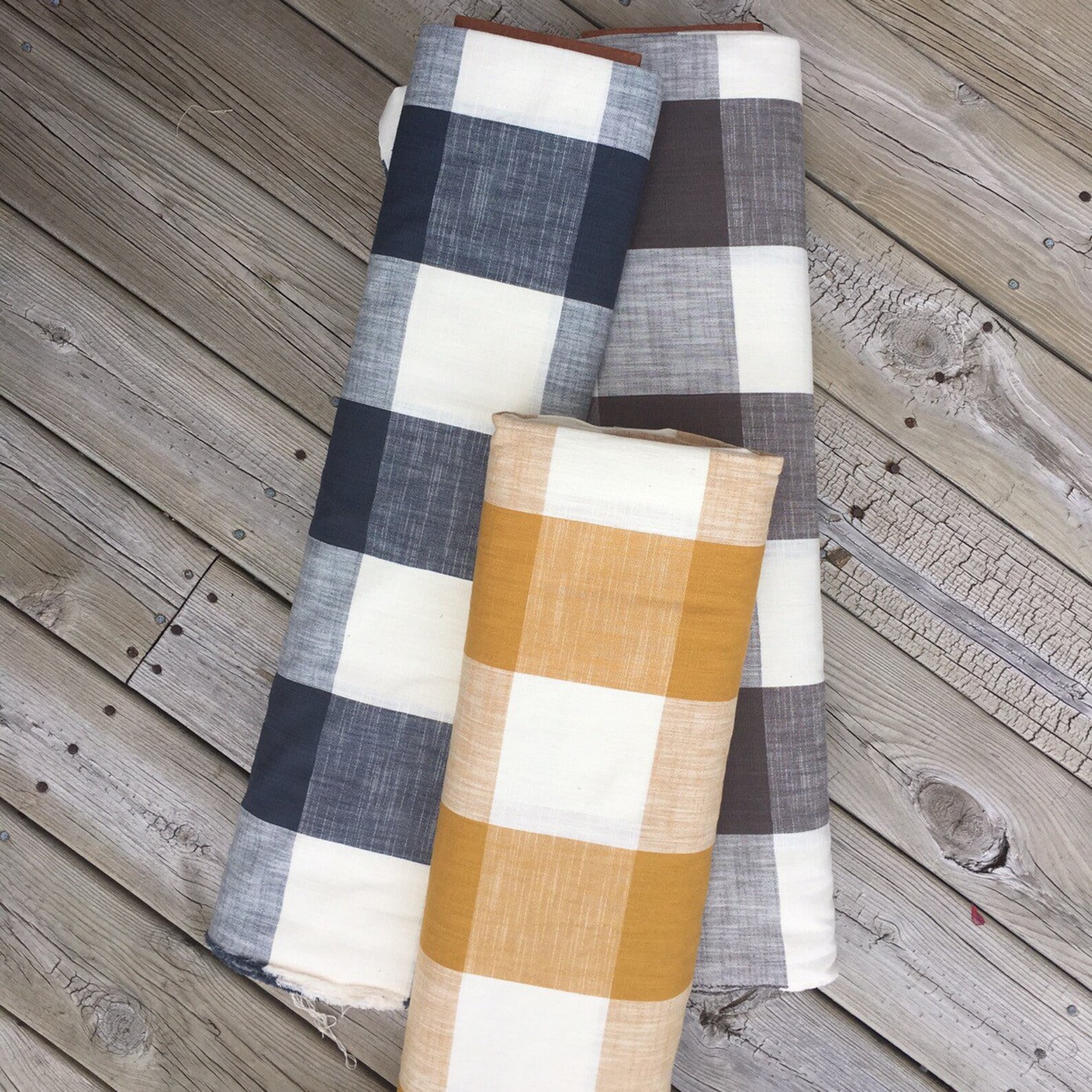 Large Buffalo Check Table Throw - Etsy