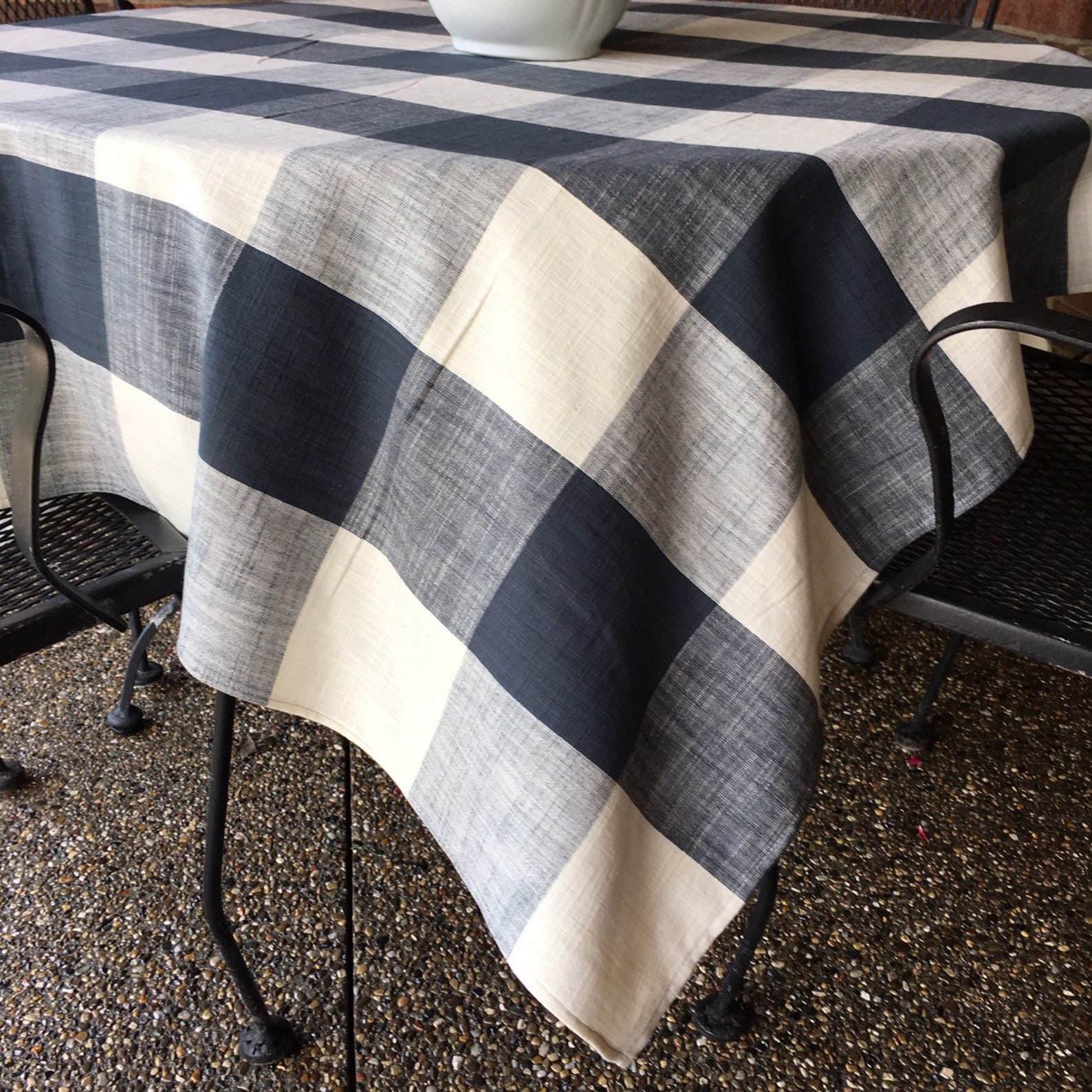 Large Buffalo Check Table Throw - Etsy
