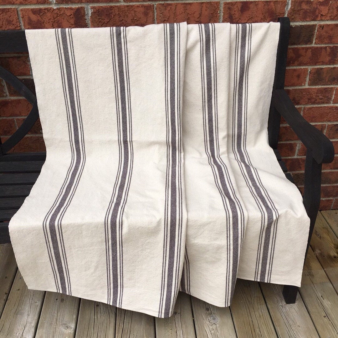 Grain Sack Throw Grain Sack Blanket Grain Sack Coverlet Grain Sack ...