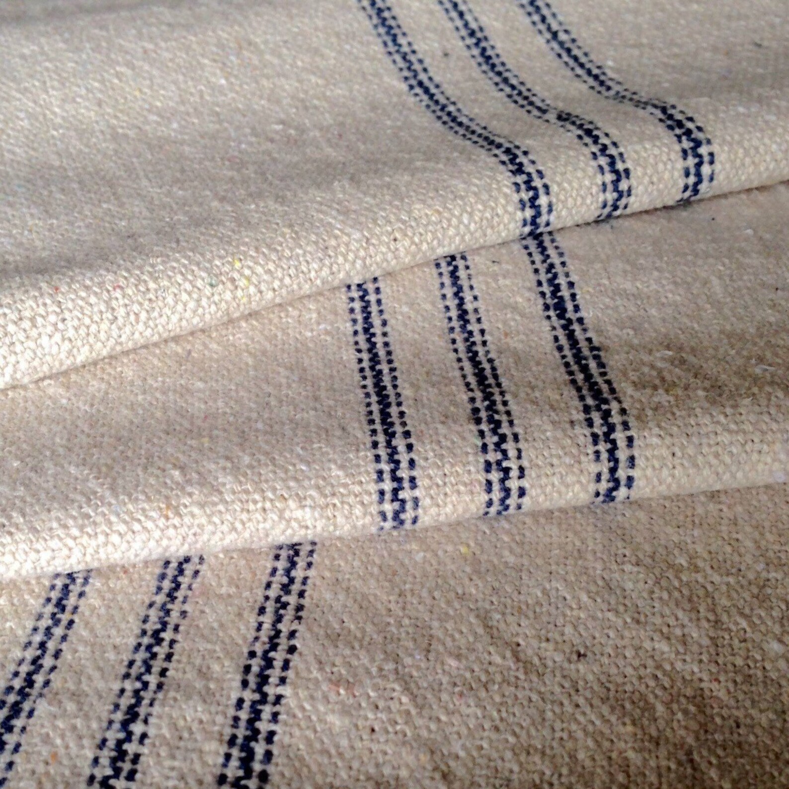 Grain Sack Throw Grain Sack Blanket Grain Sack Coverlet Grain | Etsy