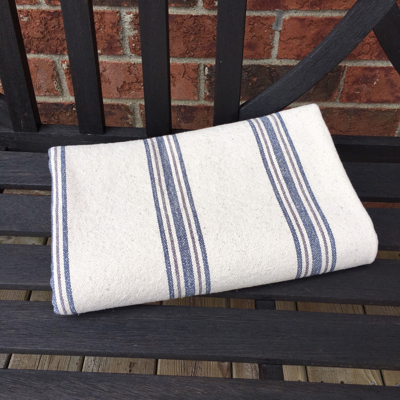 Grain Sack Throw Grain Sack Blanket Grain Sack Coverlet Grain - Etsy