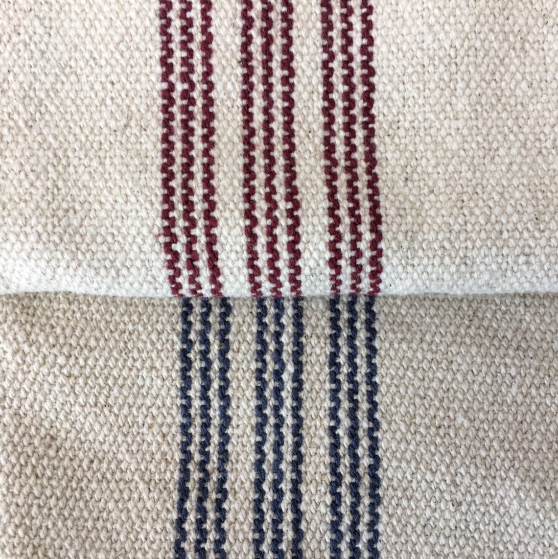 Grain Sack Throw Grain Sack Blanket Grain Sack Coverlet Grain - Etsy