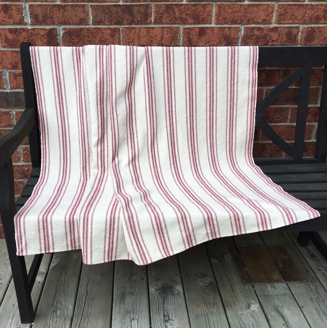 Grain Sack Throw Grain Sack Blanket Grain Sack Coverlet Grain Sack ...