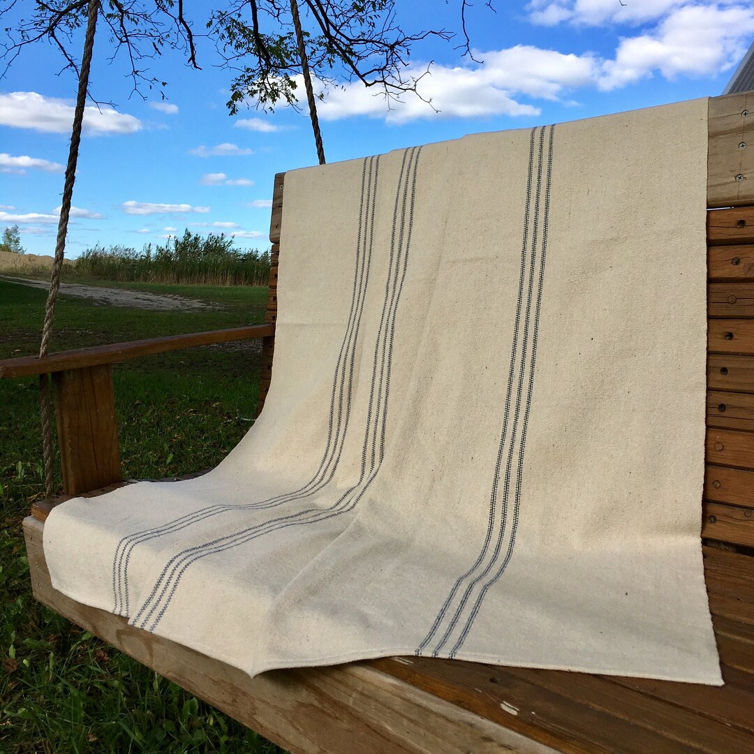 Grain Sack Throw Grain Sack Blanket Grain Sack Coverlet Grain Sack ...