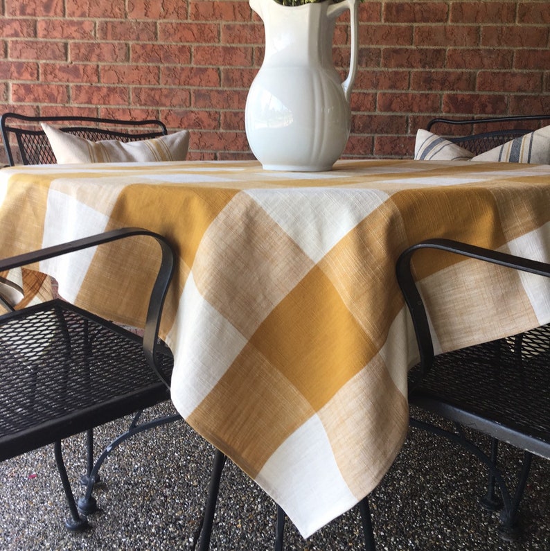 Large Buffalo Check Table Throw - Etsy