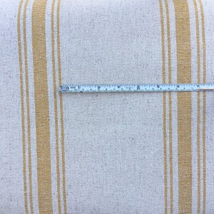 SAMPLE Grain Sack Fabric Yellow Stripe Vintage Inspired Sold by the ...