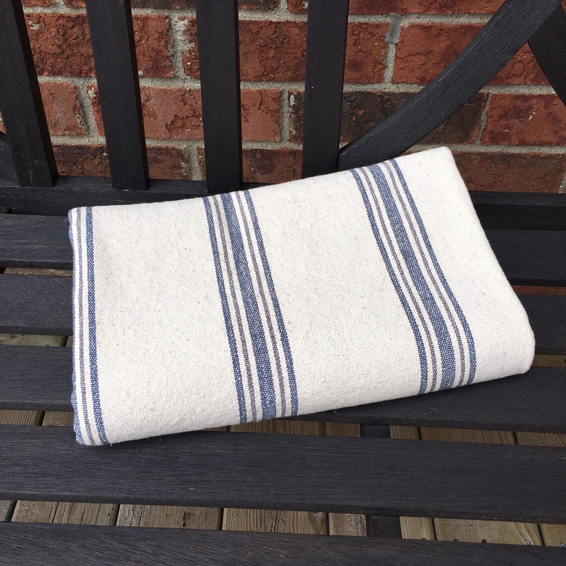 Grain Sack Throw Grain Sack Blanket Grain Sack Coverlet Grain - Etsy