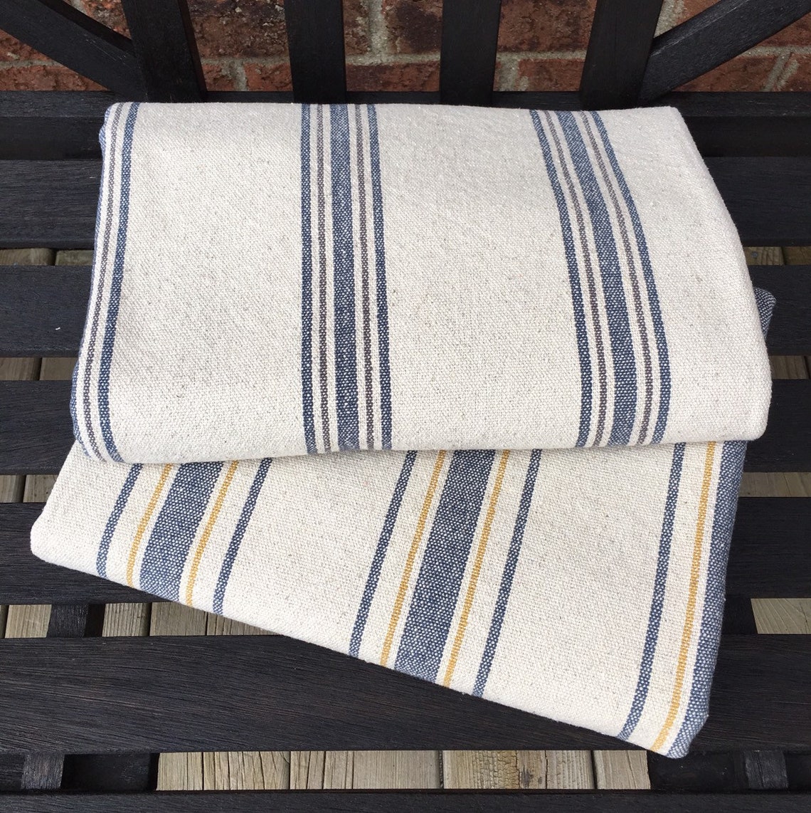 Grain Sack Throw Grain Sack Blanket Grain Sack Coverlet Grain - Etsy