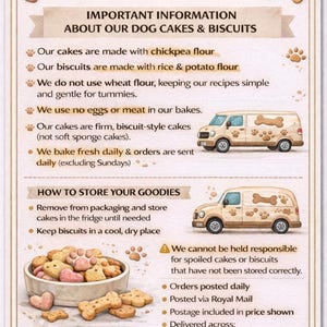 Personalized Dog Birthday Biscuit Box: Handmade Natural Treats Iced Dog ...