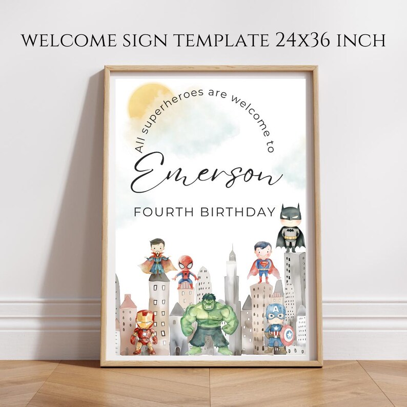 Superhero Birthday Invitation Bundle: Comic Book Theme (digital ...