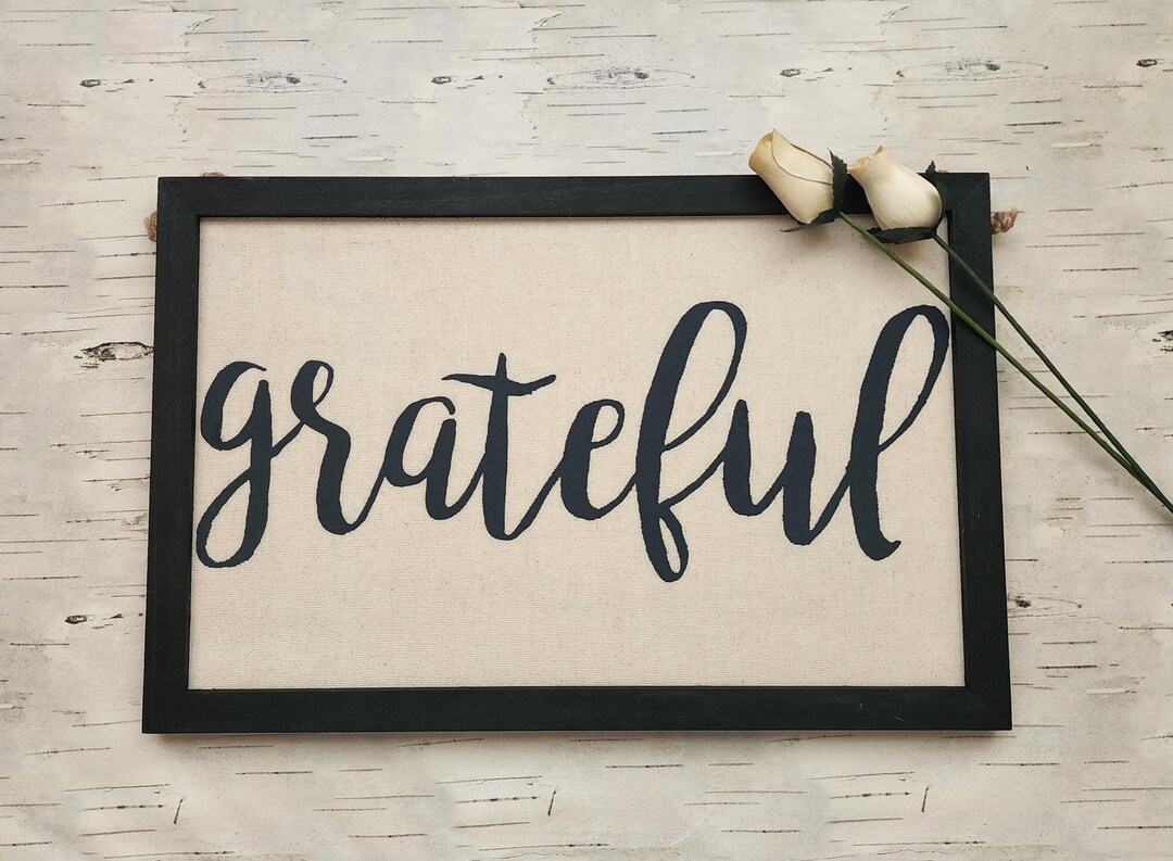 Grateful Wall Sign, Grateful Wall Art, Wall Decor - Etsy