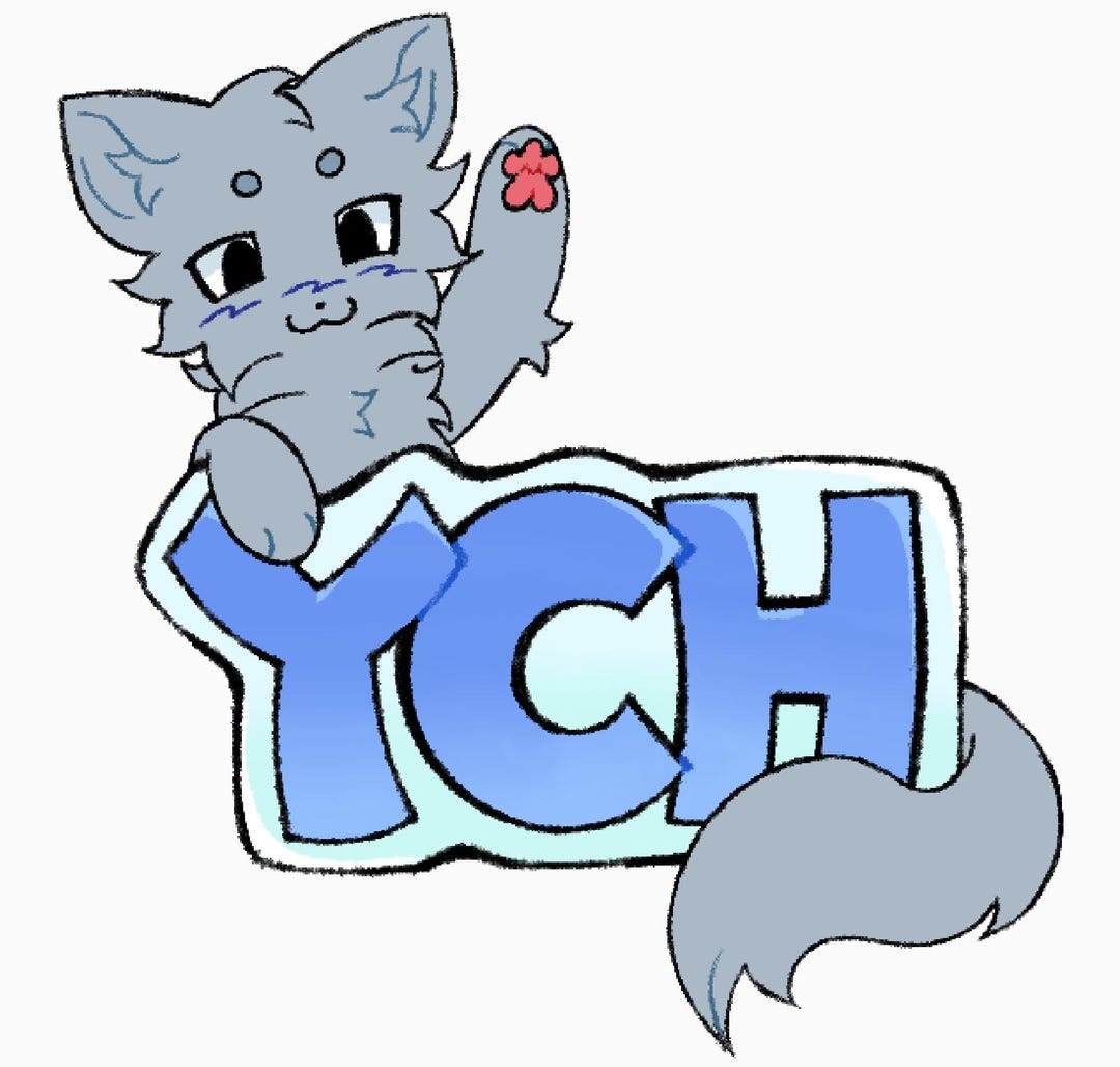 YCH Animated Fursona Badge GIF - Etsy UK
