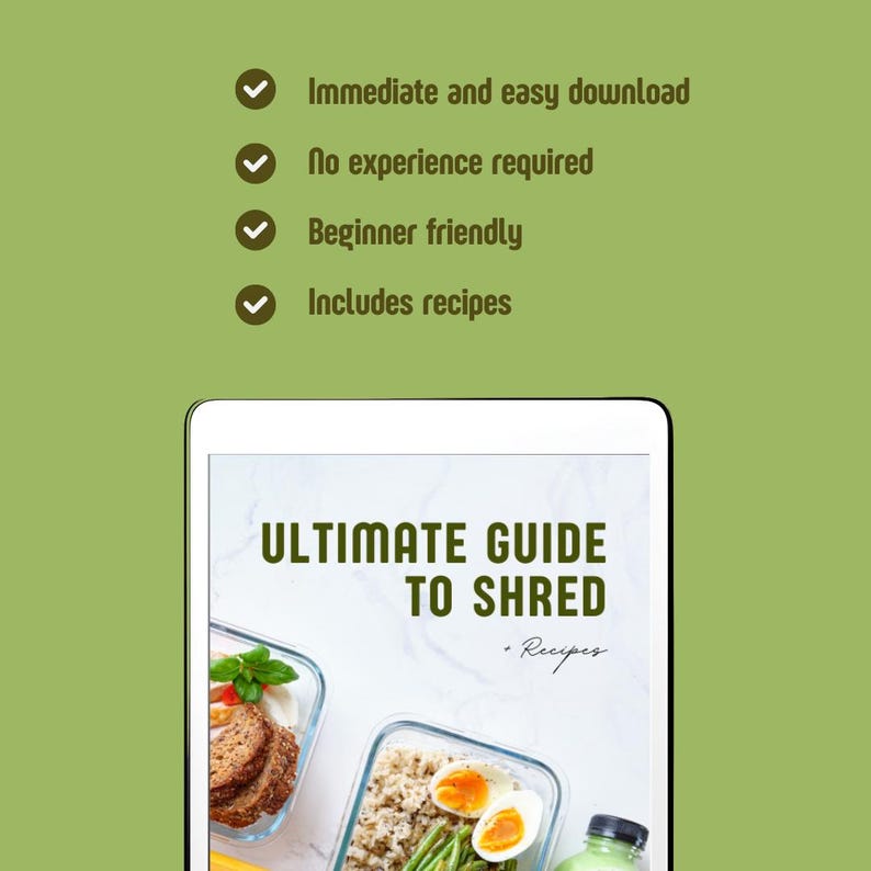 Ultimate Guide to Shred + Recipes - Etsy