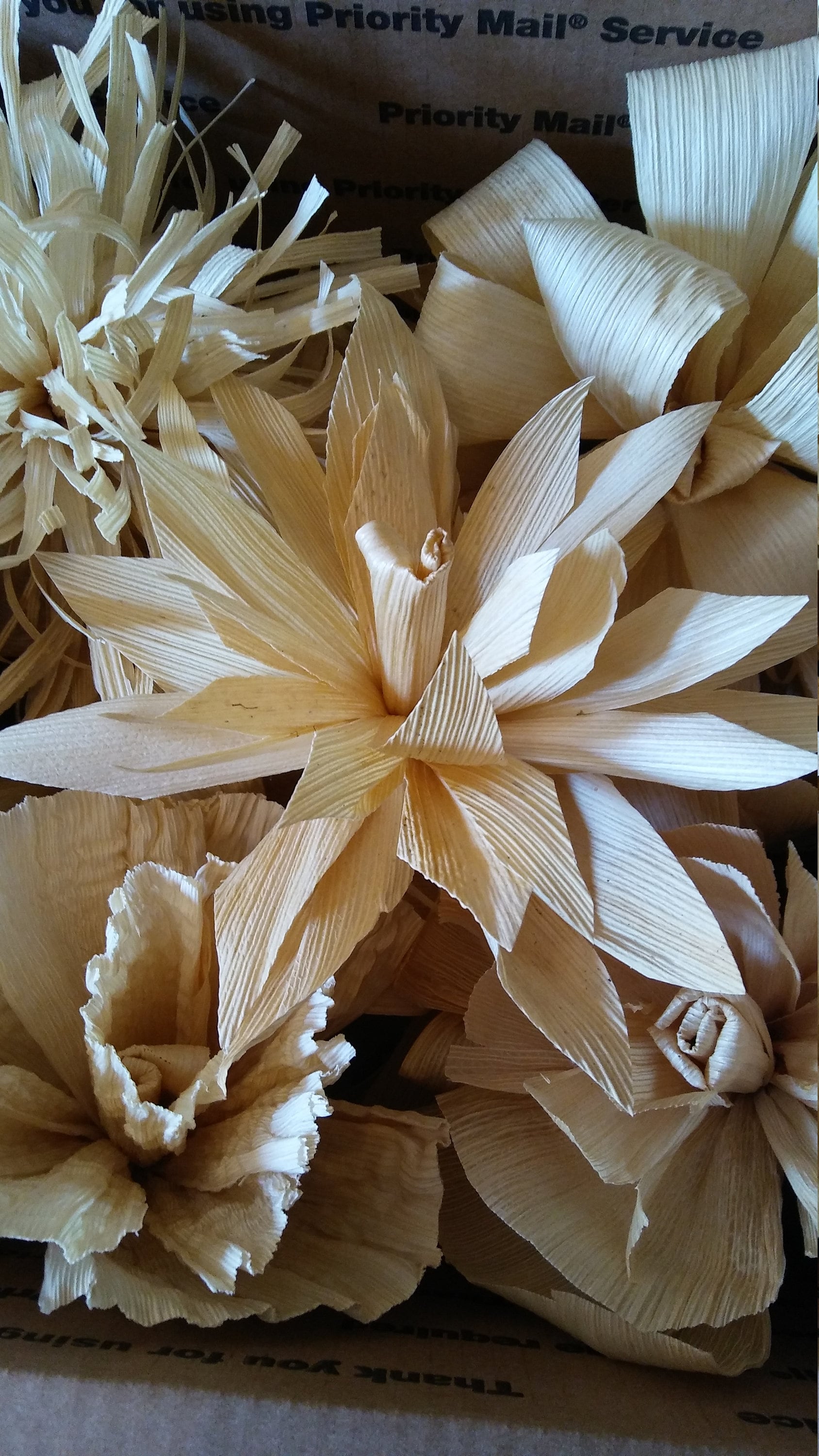 CORN HUSK FLOWERS Creme Corn Husk Natural Flowers 12 to 14 - Etsy