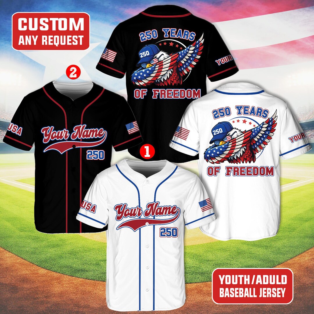 Custom USA Baseball Jersey for Adult Kid Youth, Personalized America ...
