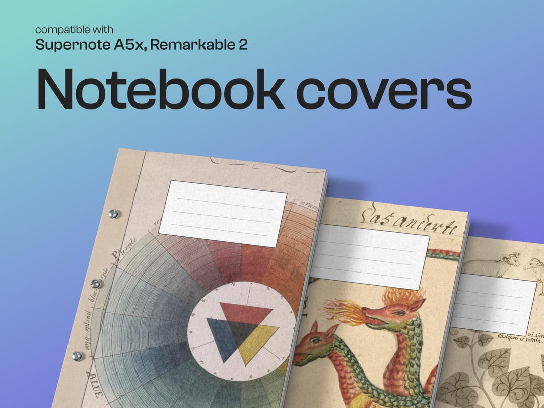 Notebook Cover Bundle - Etsy
