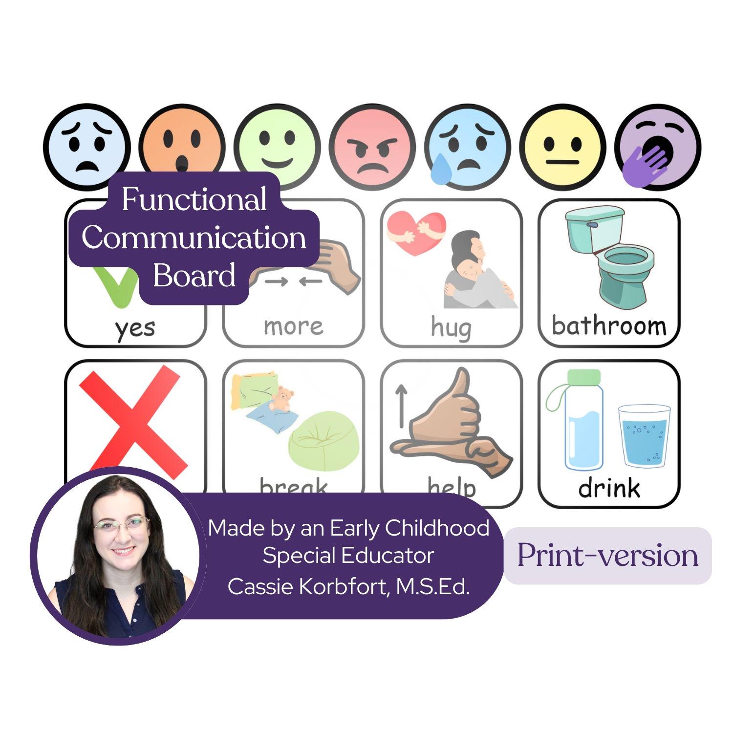 Communication Board Essentials Visual - Etsy