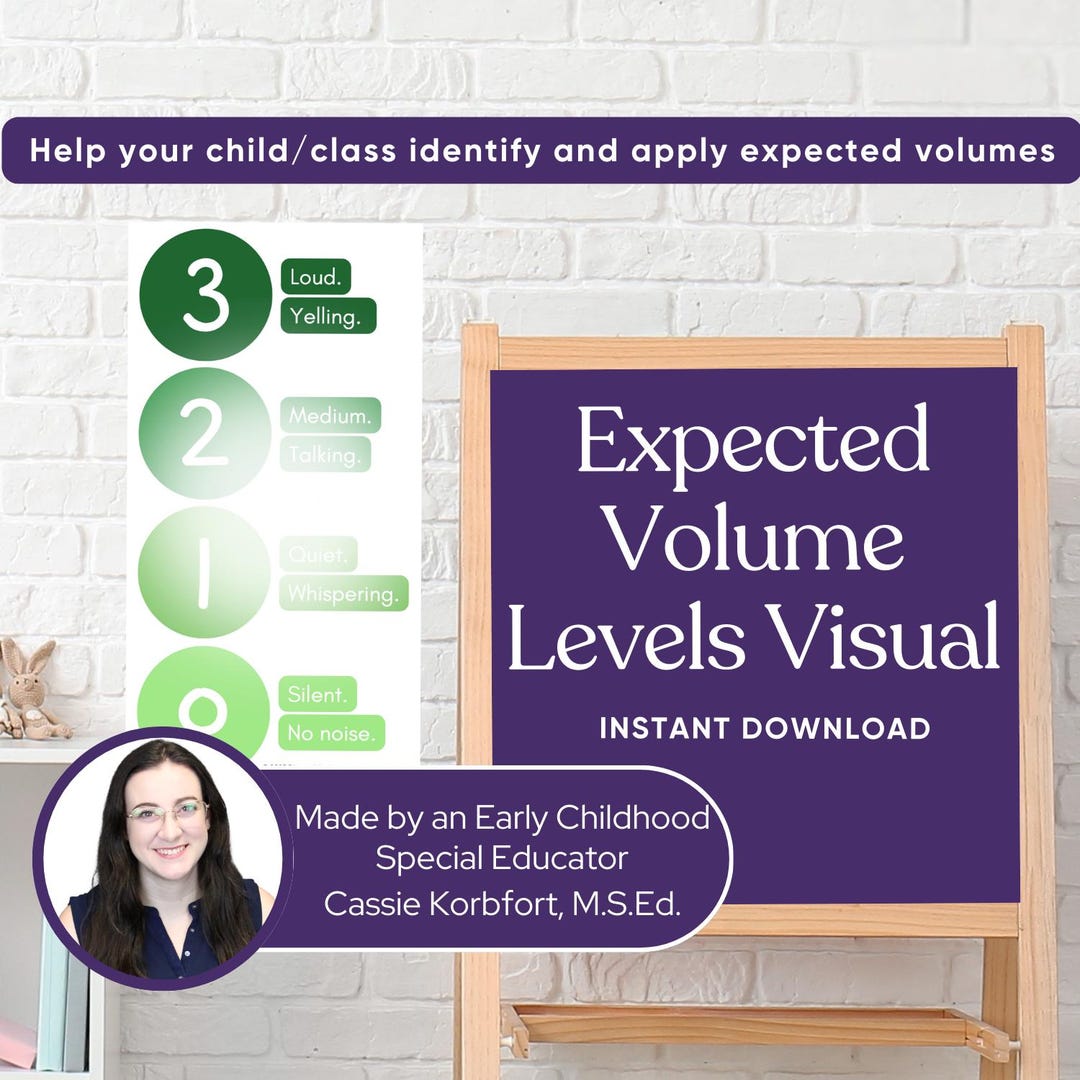Volume Levels Visual for Kids - Etsy