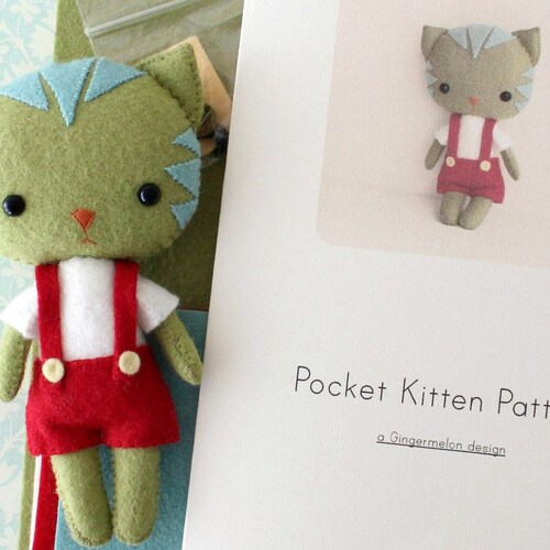 Pocket Kitty Pattern Kit - Etsy Canada