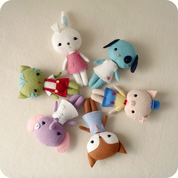 Pocket Pets Pdf Pattern Set of Six - Etsy