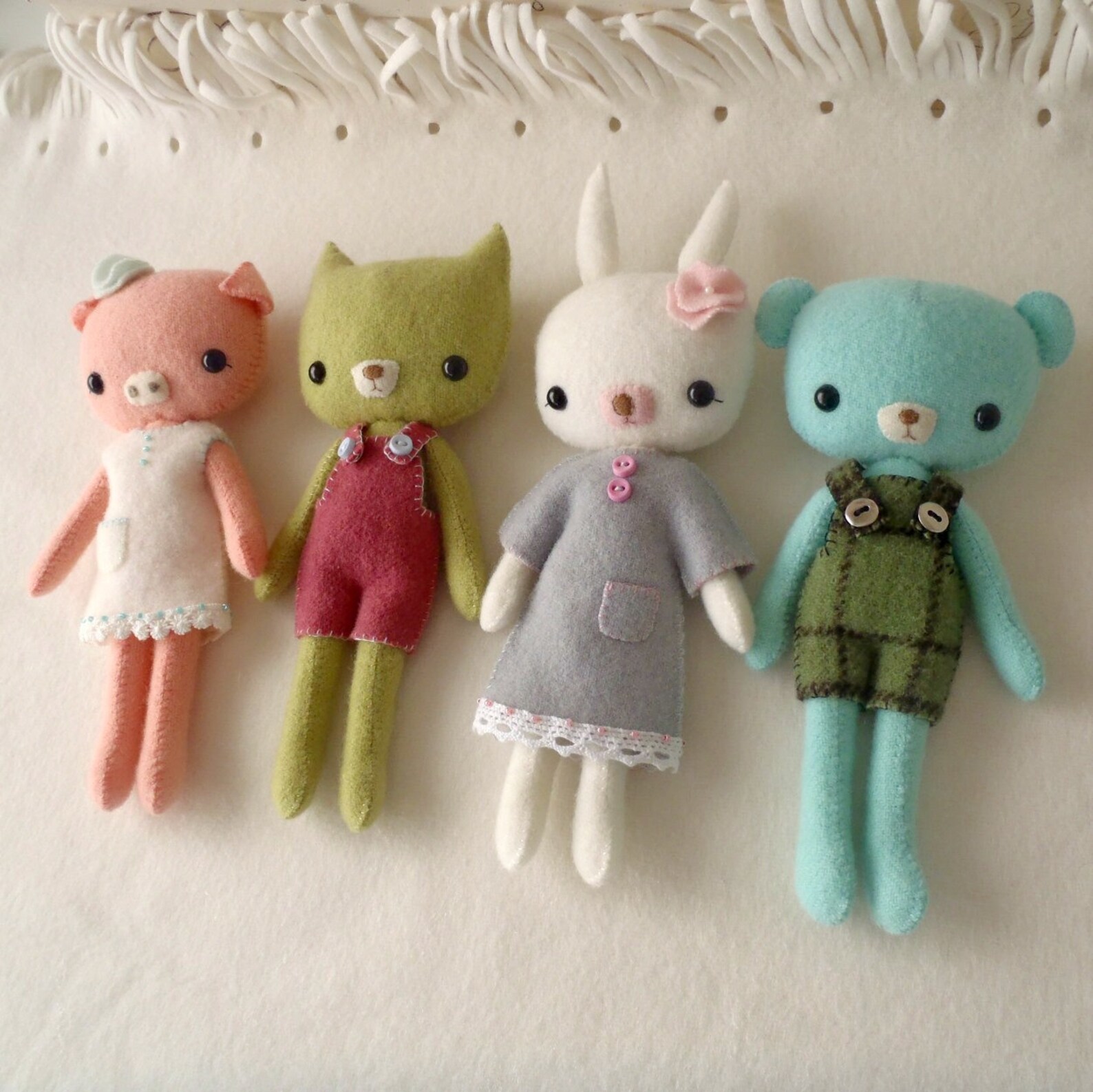 Set of Four Pocket Pals Pdf Patterns - Instant Download - Etsy