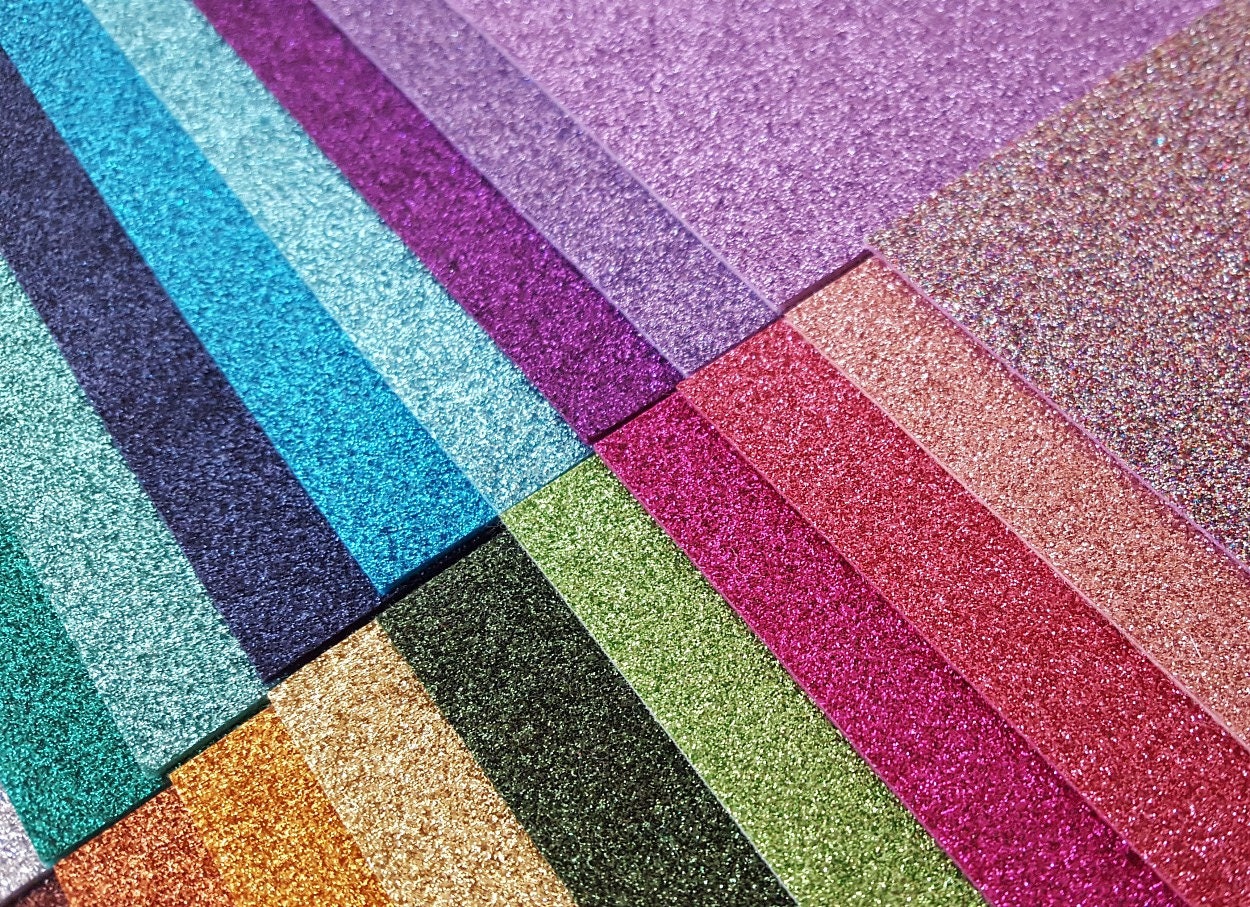Sparkly Glitter Felt - You Choose Colour/size (priced per Sheet) - Etsy