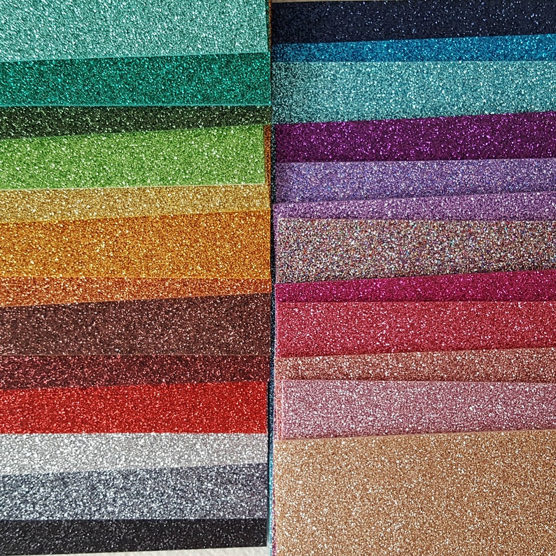 Sparkly Glitter Felt You Choose Colour/size priced per - Etsy Canada