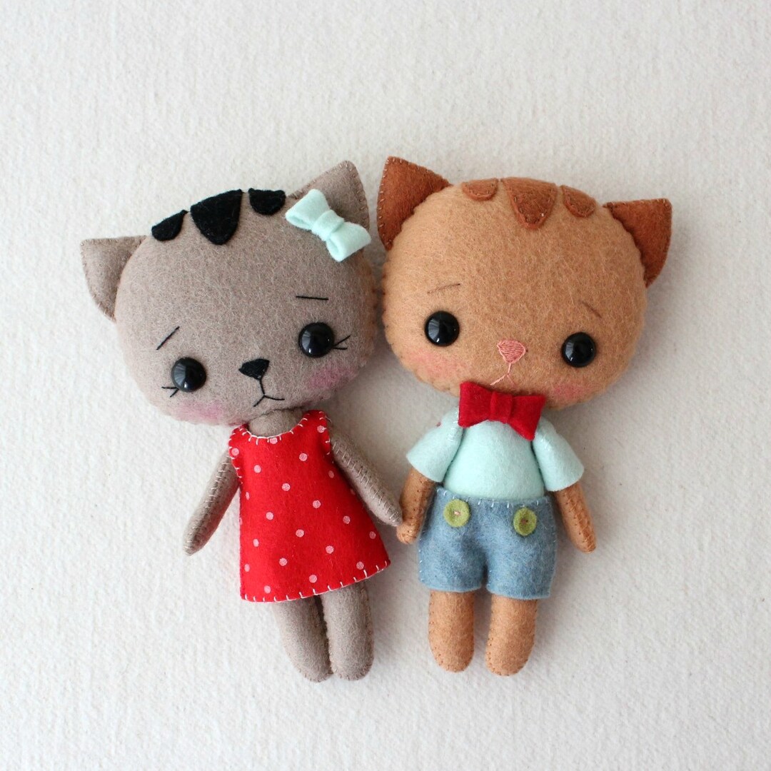 Pocket Kitty Pdf Pattern - Casper and Truffle - Etsy