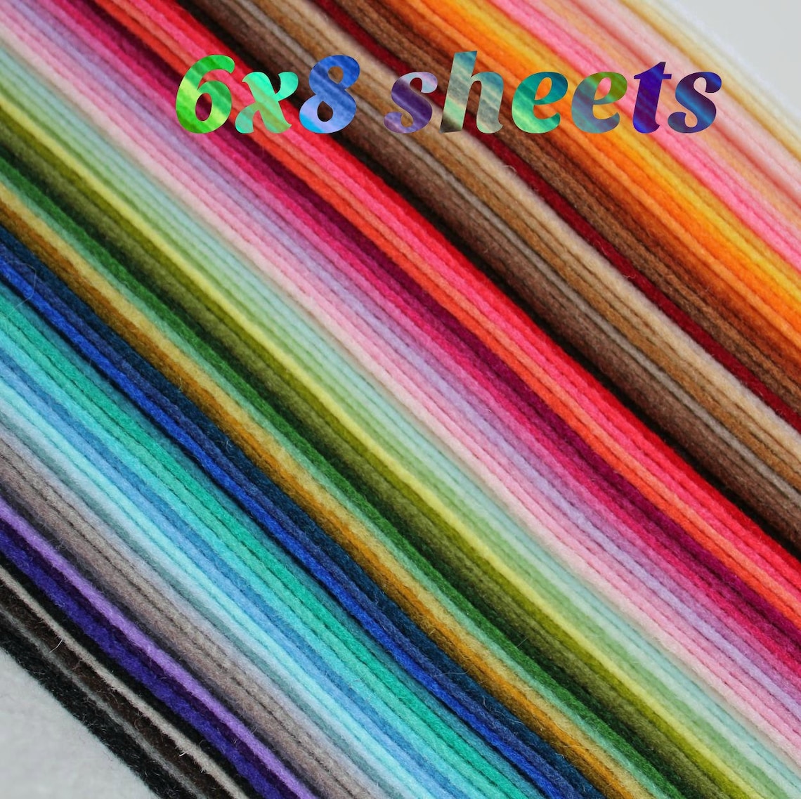 PURE Merino Wool Felt 7 6x8 Sheets - Etsy