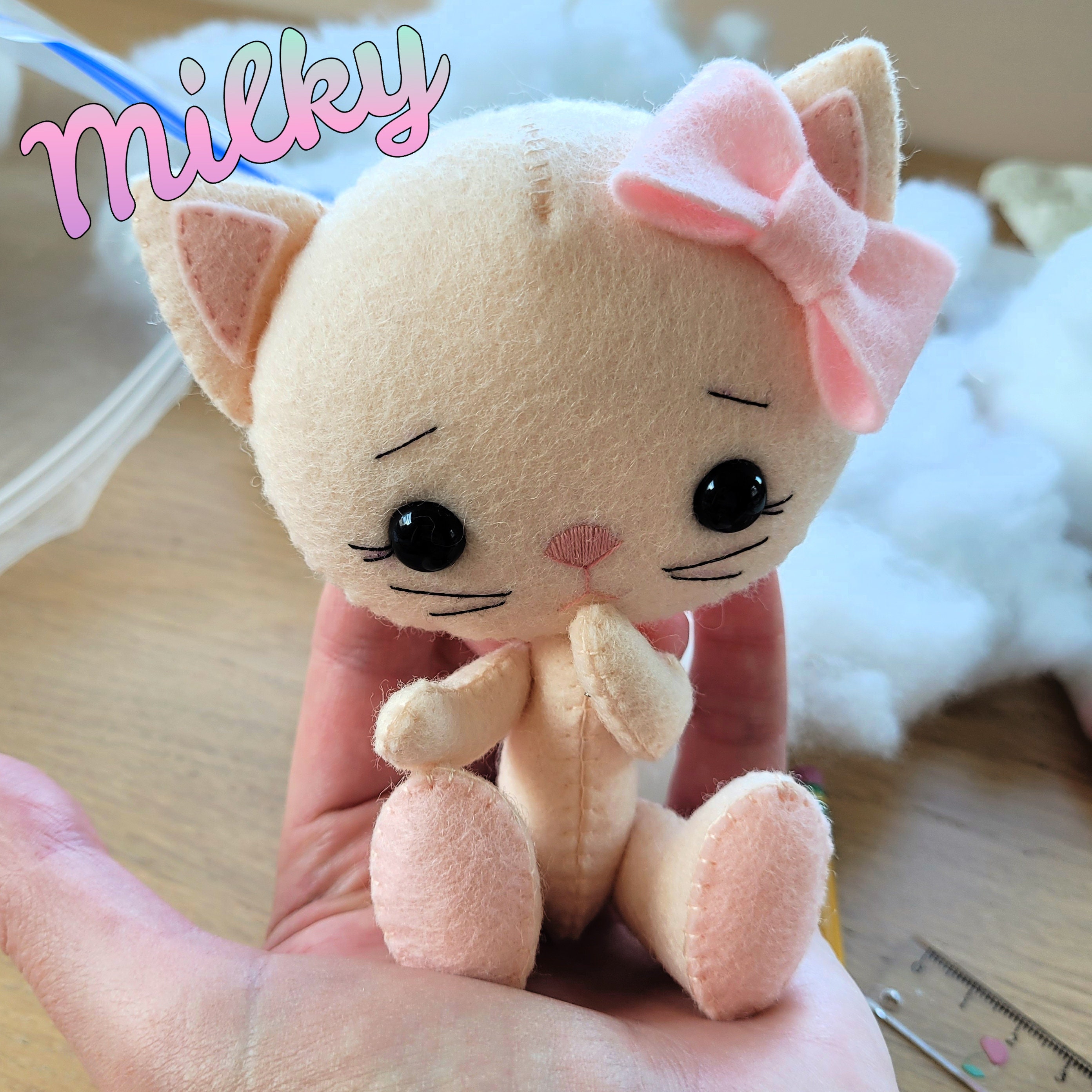 Milky Kitten Pattern Kit - Etsy