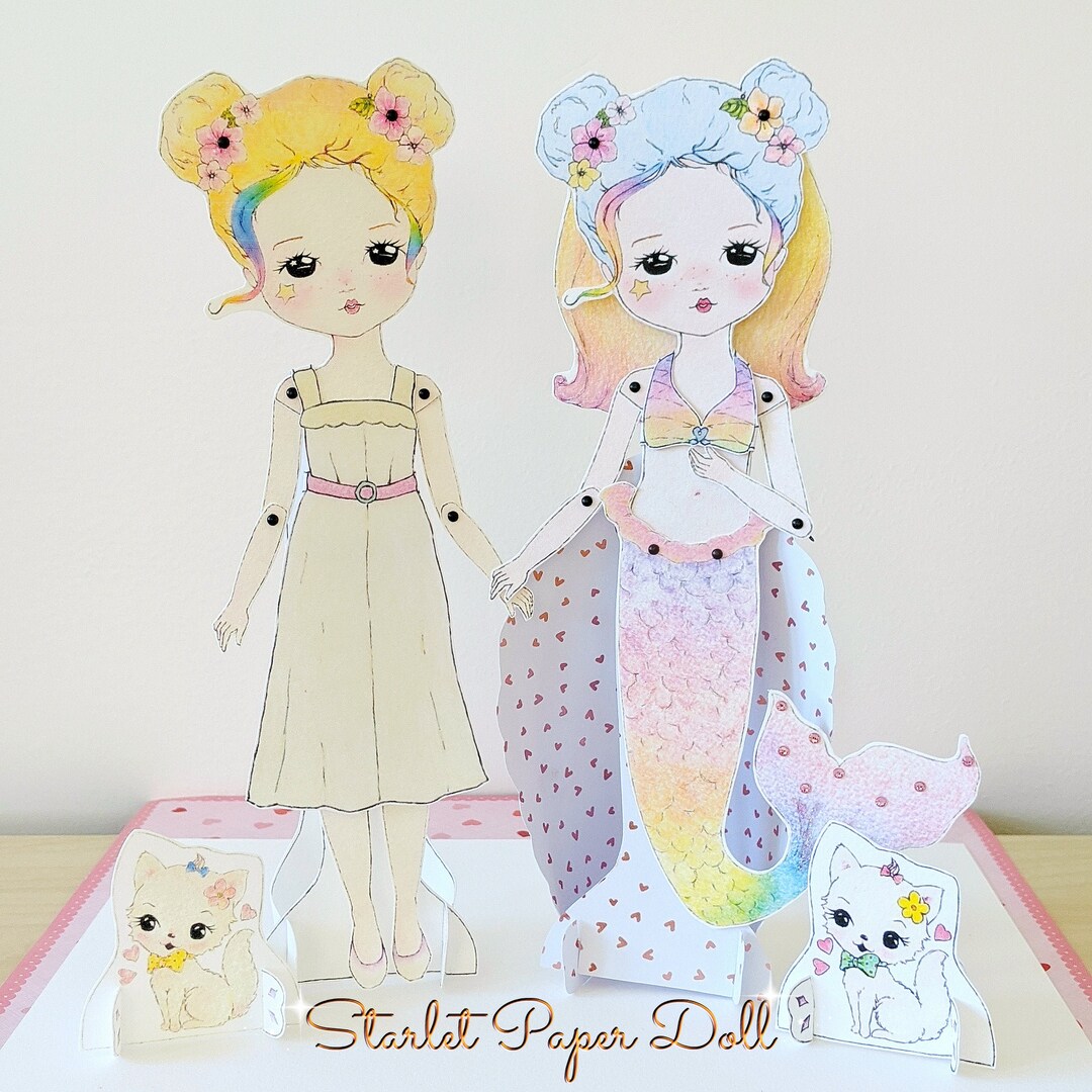 Starlet Paper Doll Instant Download PDF - Etsy
