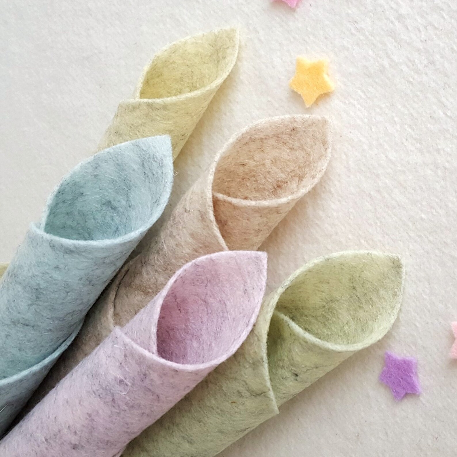 PURE Ice Cream Heather Felt 5 6x8 Sheets - Etsy