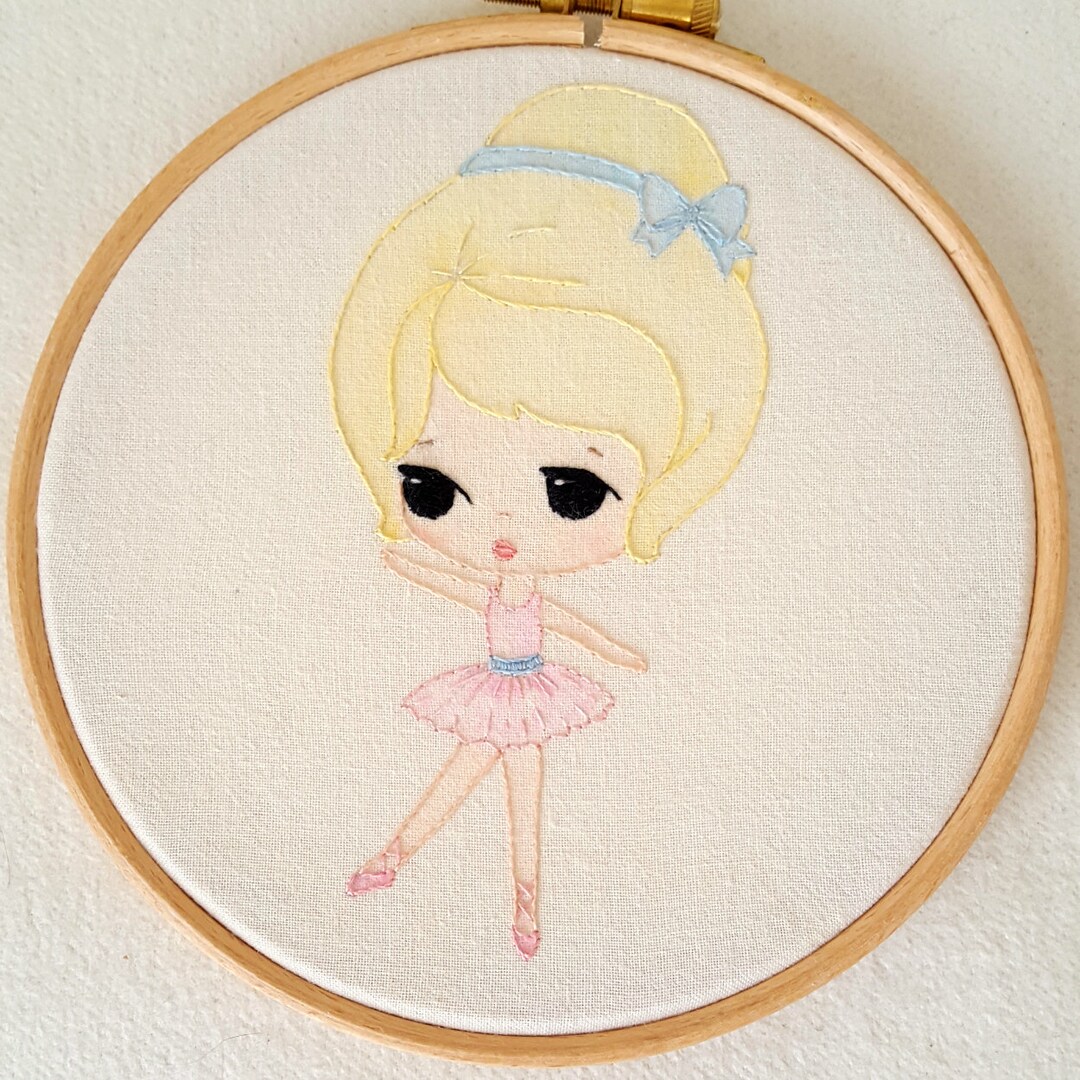 Ballerina Pdf Embroidery Pattern - Instant Download - Etsy