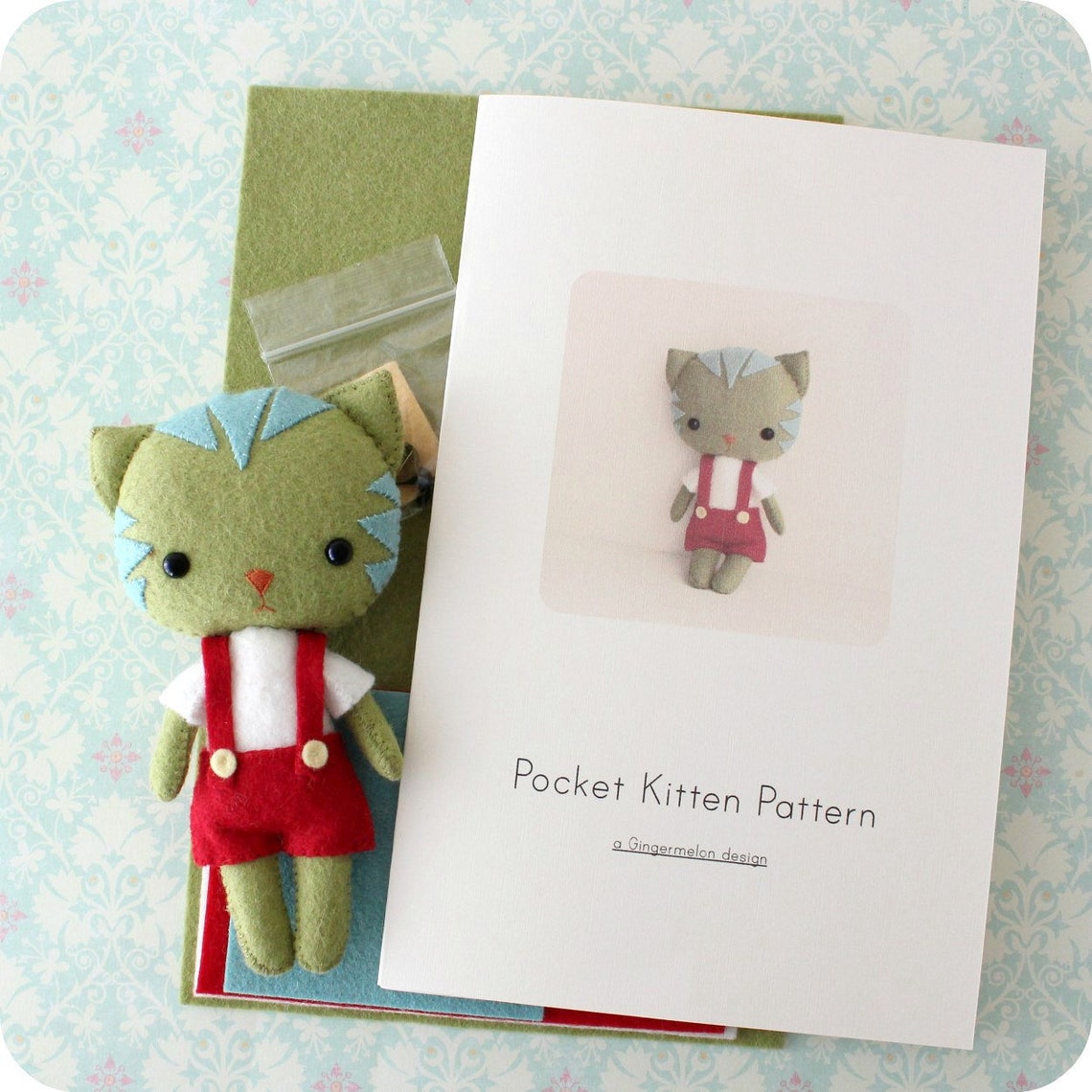 Pocket Kitty Pattern Kit - Etsy Canada